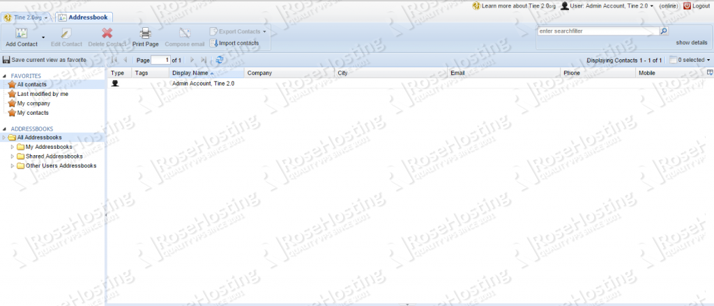 How to Install Tine 2.0 on CentOS 7 | RoseHosting
