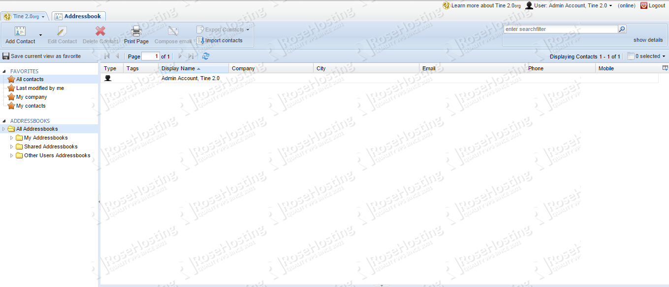 How to Install Tine 2.0 on CentOS 7 | RoseHosting