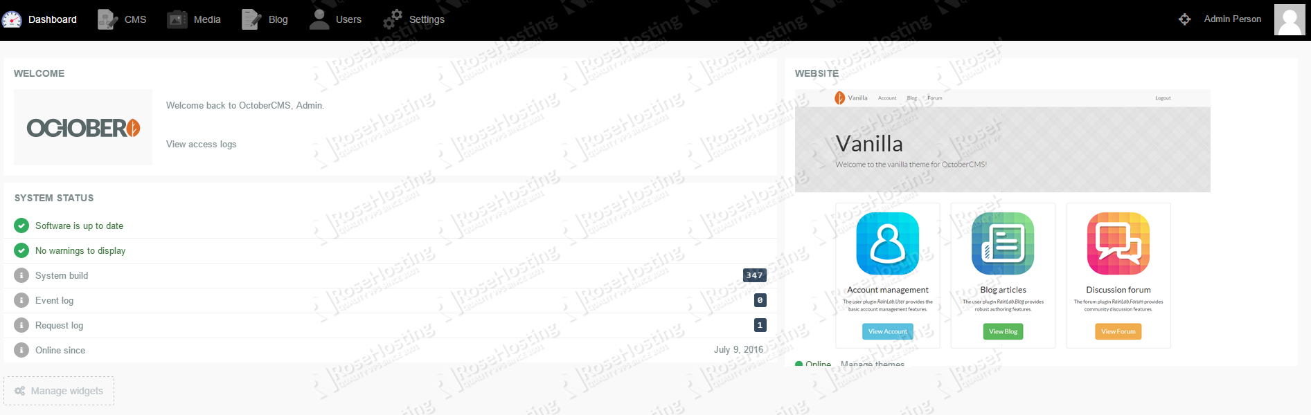 How to install October CMS on CentOS 7 | RoseHosting