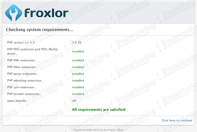 Install Froxlor on CentOS 7 | RoseHosting