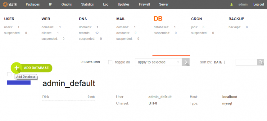 Getting started with Vesta Control Panel | RoseHosting