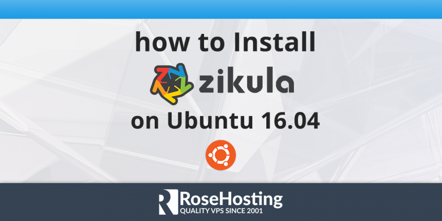 How to Install Zikula on Ubuntu 16.04 | RoseHosting
