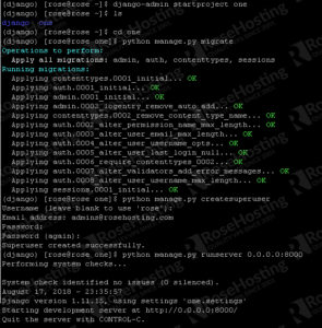 How to Install Django on CentOS 7 | RoseHosting