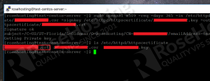 How To Generate A Self-Signed SSL Certificate On Linux | RoseHosting