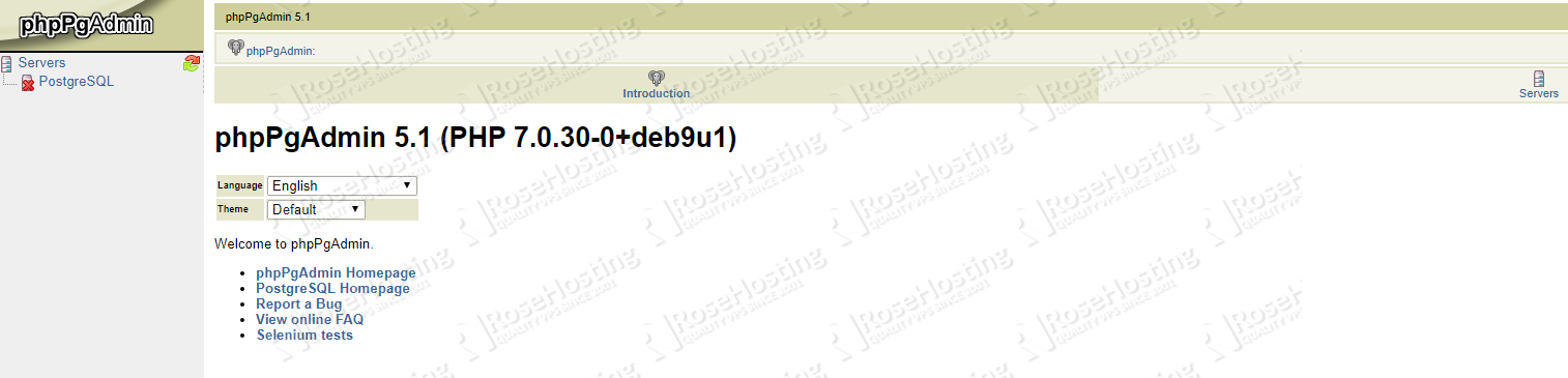 How To Install phpPgAdmin on Debian9 | RoseHosting