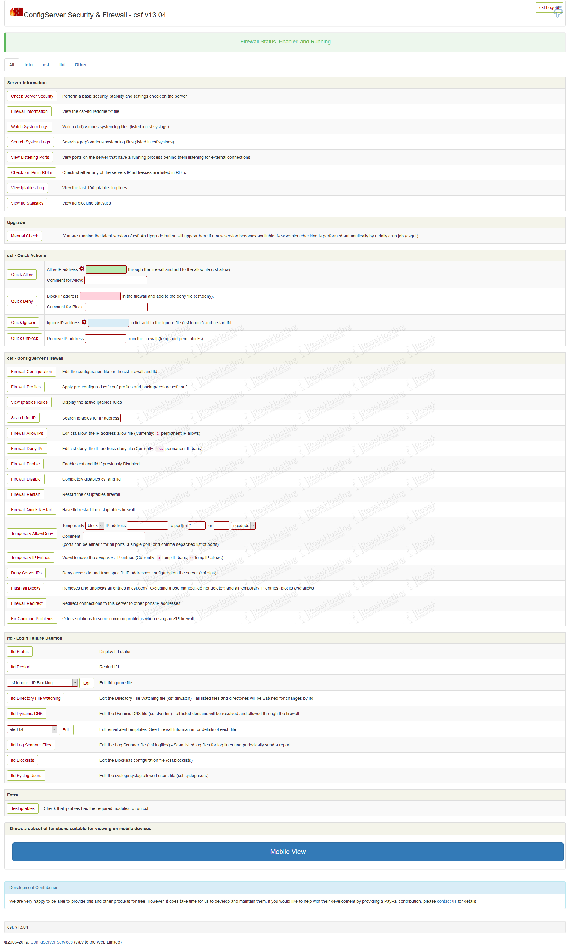 How To Configure A Firewall With Csf On Debian 9 Rosehosting