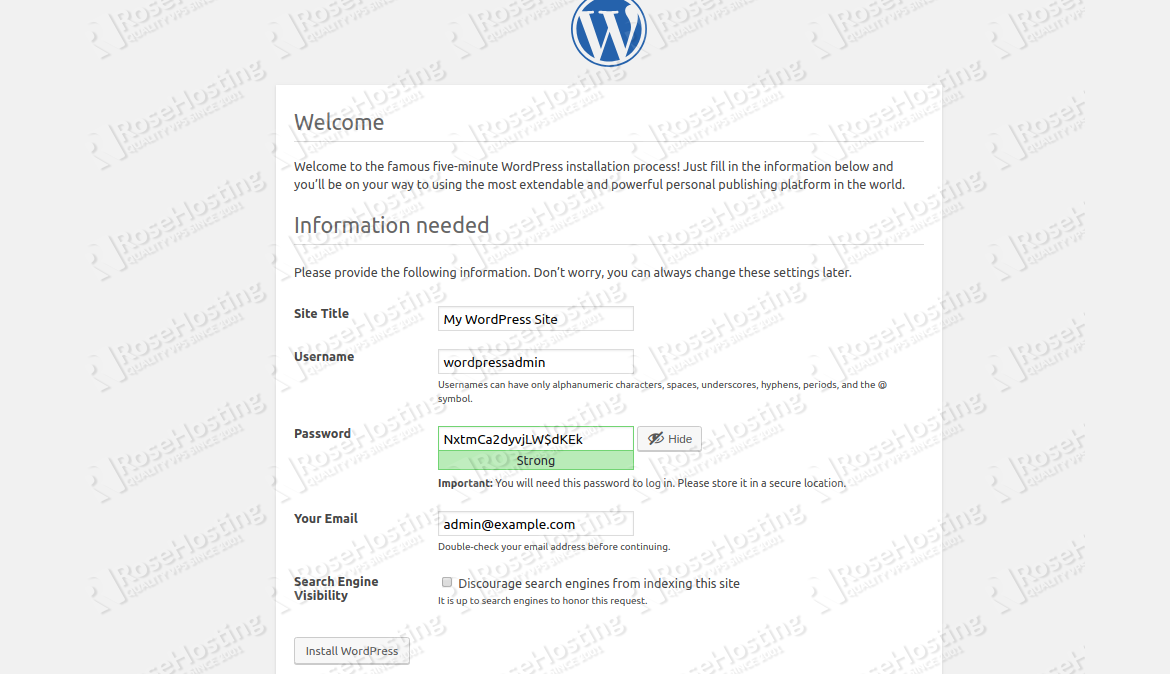 How To Install Wordpress With Nginx On Debian 10 Rosehosting