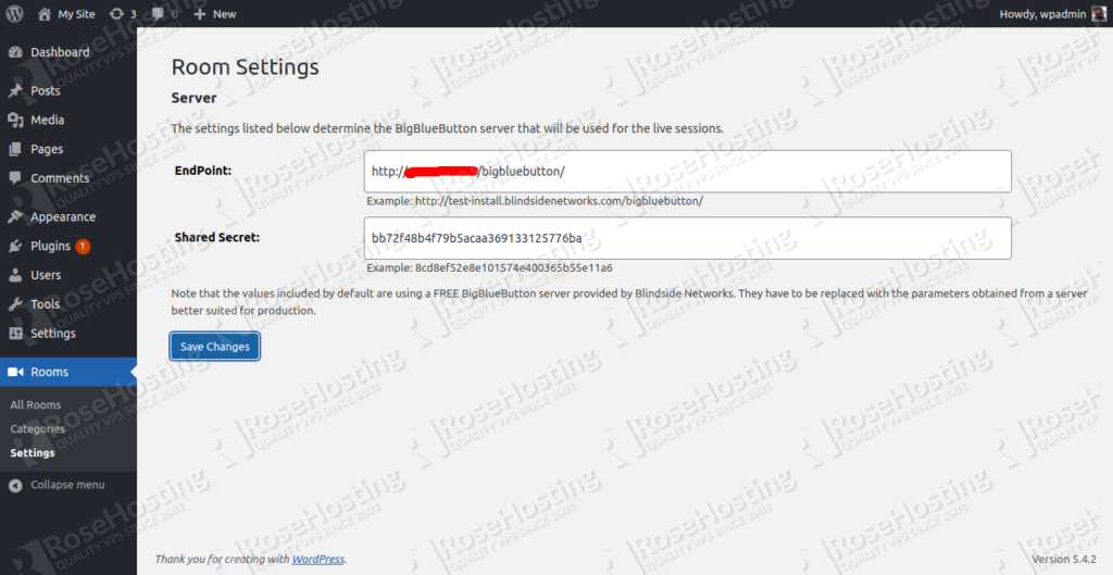How to Install and Integrate BigBlueButton With WordPress | RoseHosting