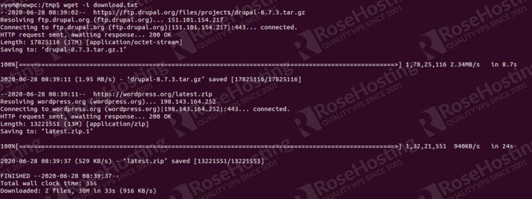 How to Install and Use Wget on Linux | RoseHosting