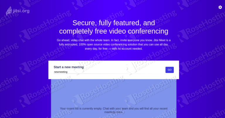 How to Install Jitsi Meet on CentOS 8 | RoseHosting