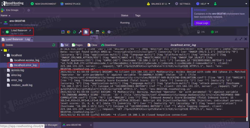 How To Enable Modsecurity Web Application Firewall Inside Nginx Server
