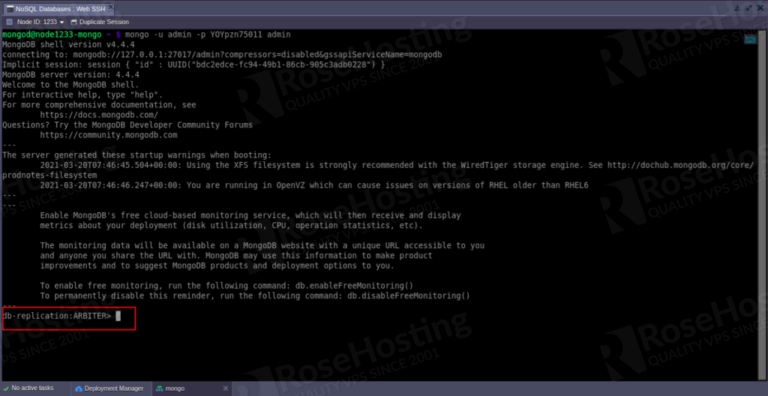 MongoDB Replica Set with Master-Slave Replication and Automated Failover