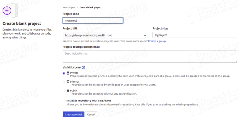 How to Install DevOps Lab - Gitlab Server on RH Cloud | RoseHosting