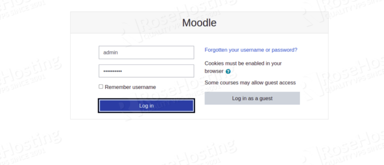 Moodle Online Learning System Automated Installation and Upgrade | RoseHosting