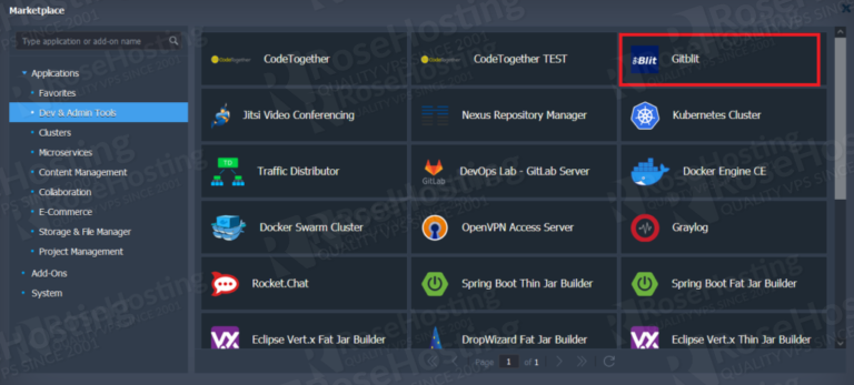 How to Install GitBlit on RoseHosting Cloud | RoseHosting