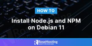 How to Install Node.js and NPM on Debian 11 | RoseHosting