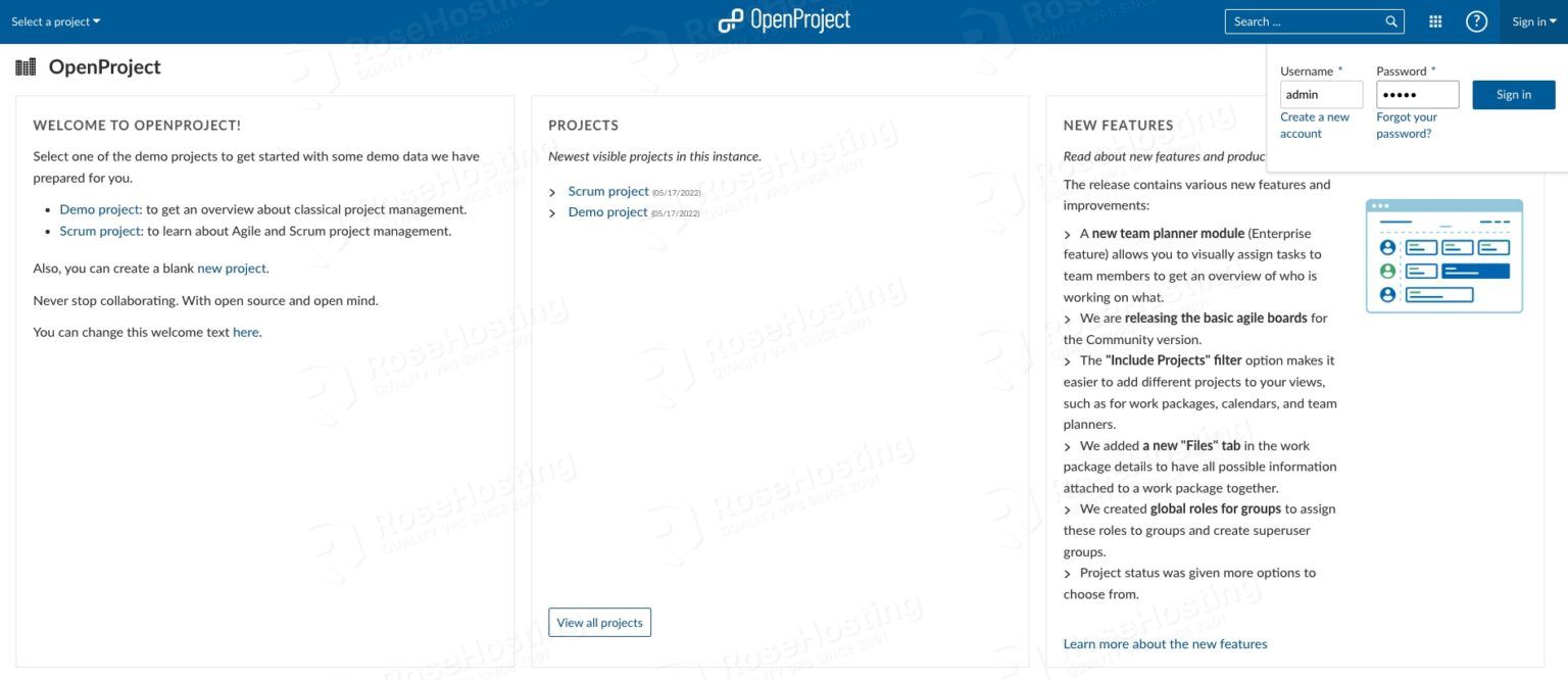 How to Install OpenProject on Ubuntu 22.04 | RoseHosting