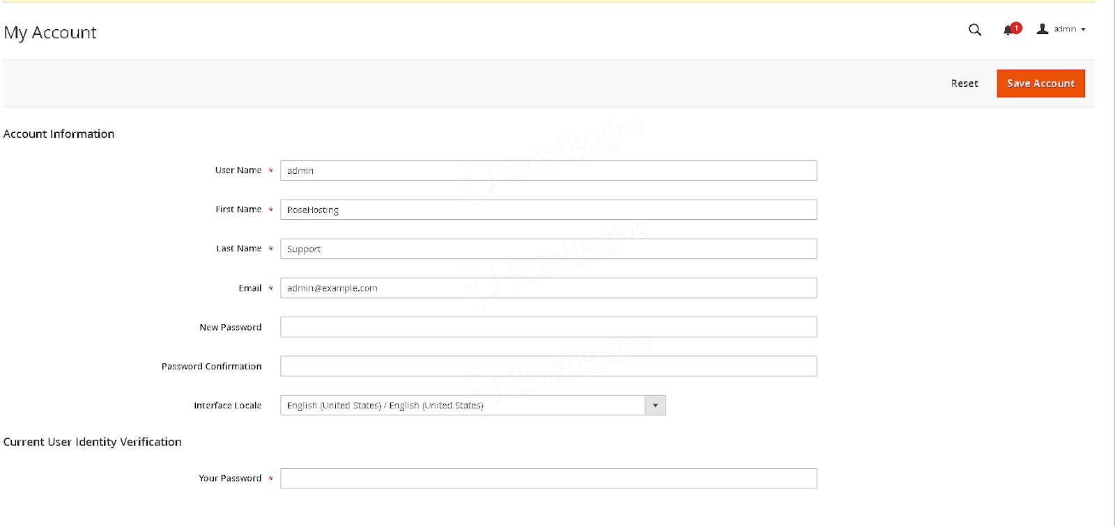 How to Reset the Admin Password on Magento 2 | RoseHosting
