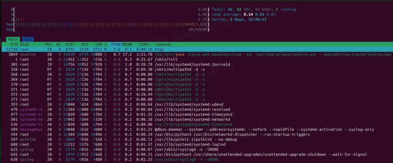 Linux List Processes – How to Check Running Processes | RoseHosting