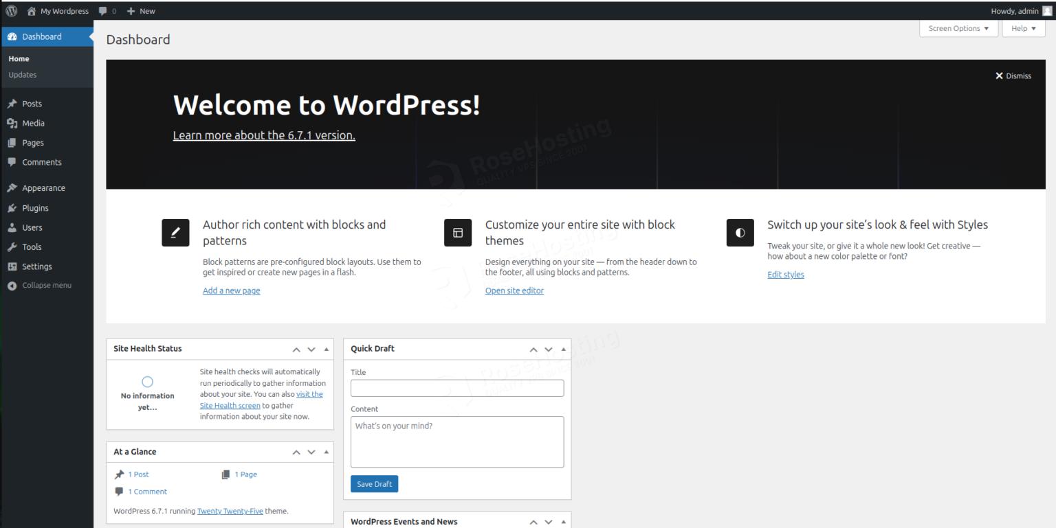 How to Install WordPress with LEMP on Ubuntu 24.04 | RoseHosting